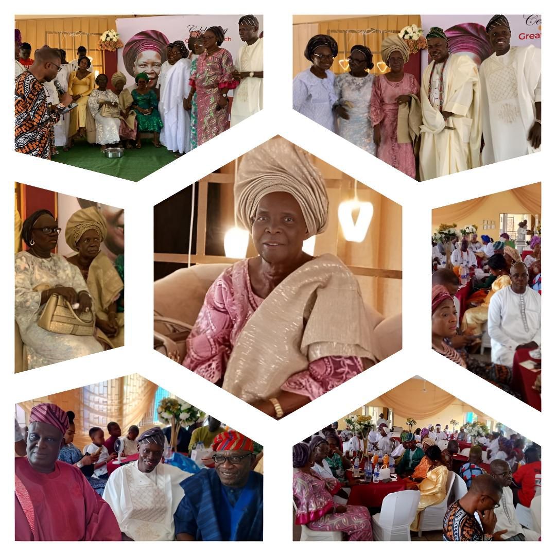 MATRIARCH OF THE AKINYEMI FAMILY, MAMA MULIKAT OMOWUNMI, CELEBRATED IN ...